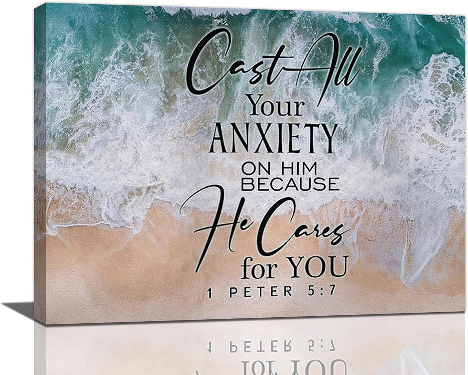 Bible Verse Wall Art Scripture Christian Decor Ocean Christian Gifts ...