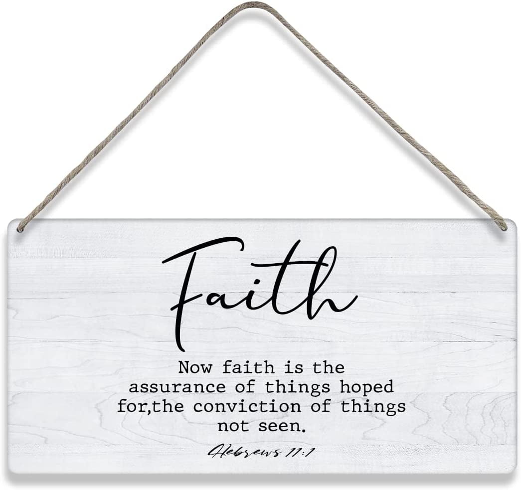 Bible Verse Wall Decor Hebrews 111 Faith Scripture Art Wooden Signs ...