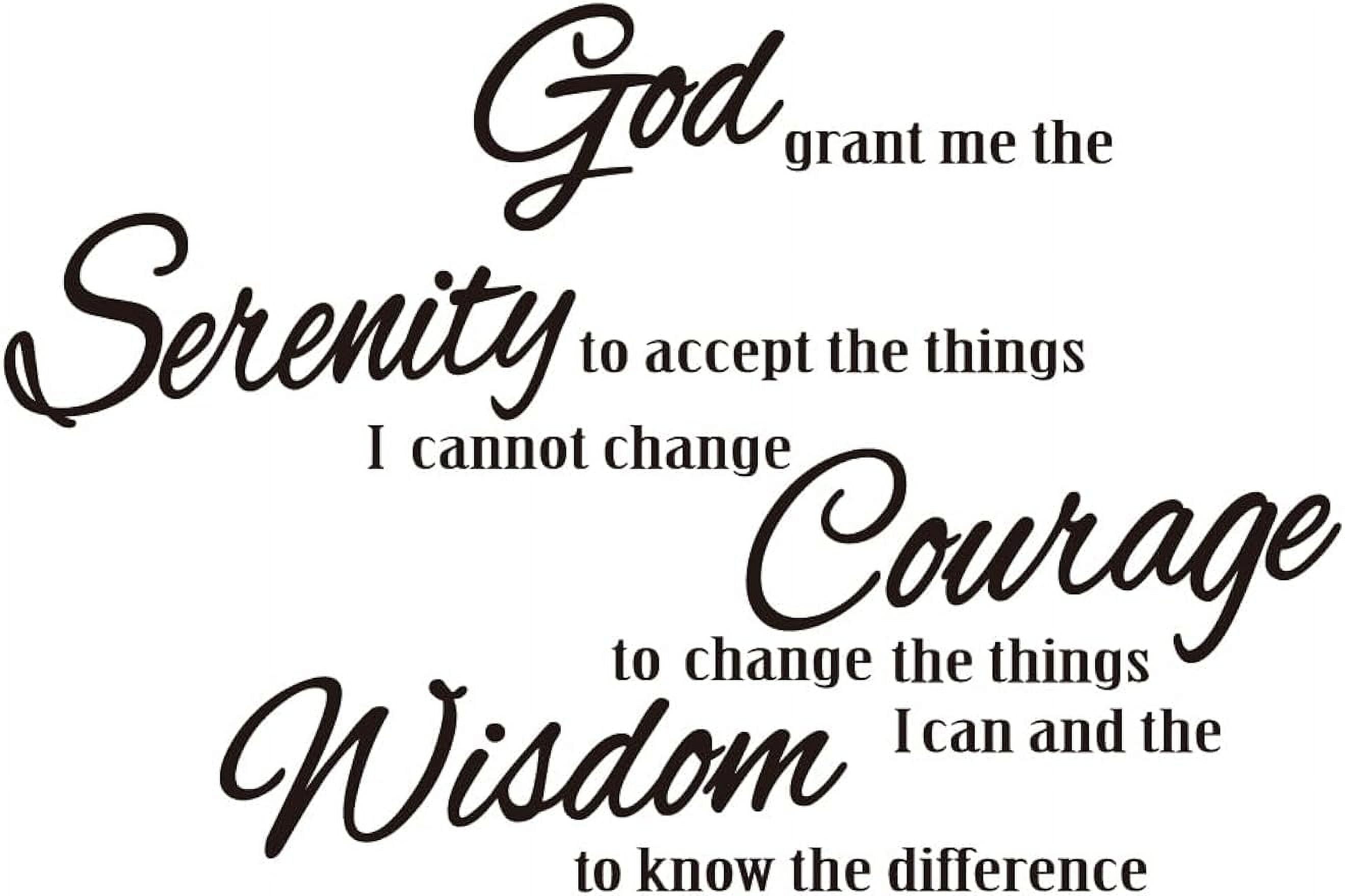 Bible Verse Wall Stickers Serenity Prayer Wall Decal Bible ...