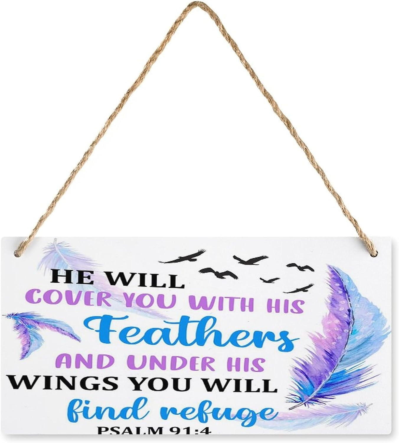 Bible Verse Wood Sign Hanging Art Wall Decor 12x6 inch Decor,Grow in ...