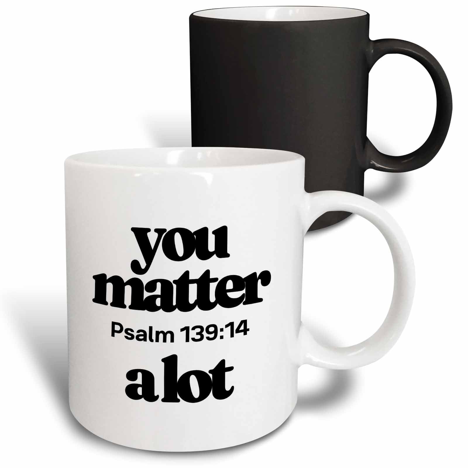 3drose, Bible Verse You Matter a Lot Christian Library Prints, 11oz ...