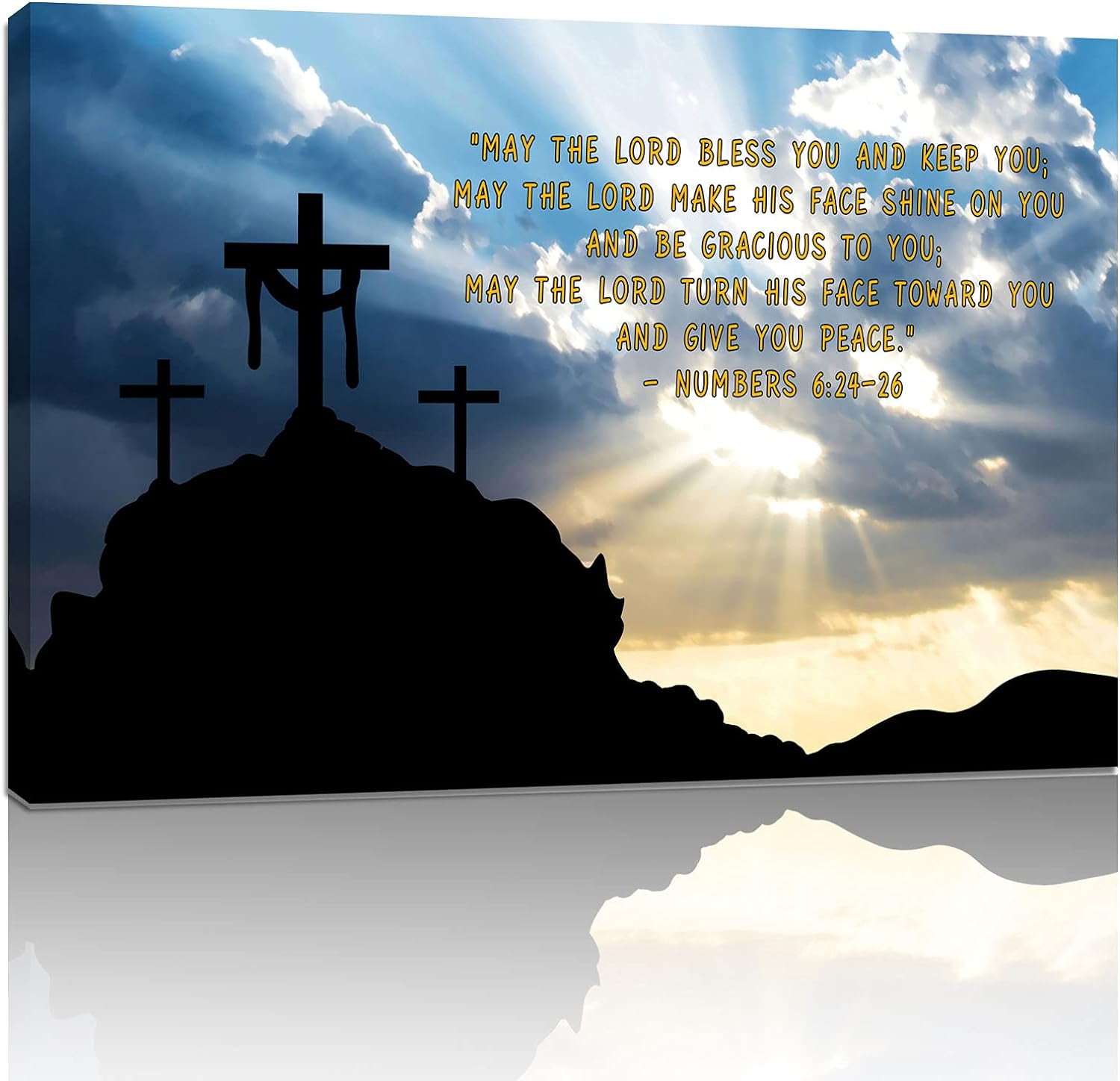 Bible Verses Canvas Wall Decor, Christian Office Wall Decor, Religious ...