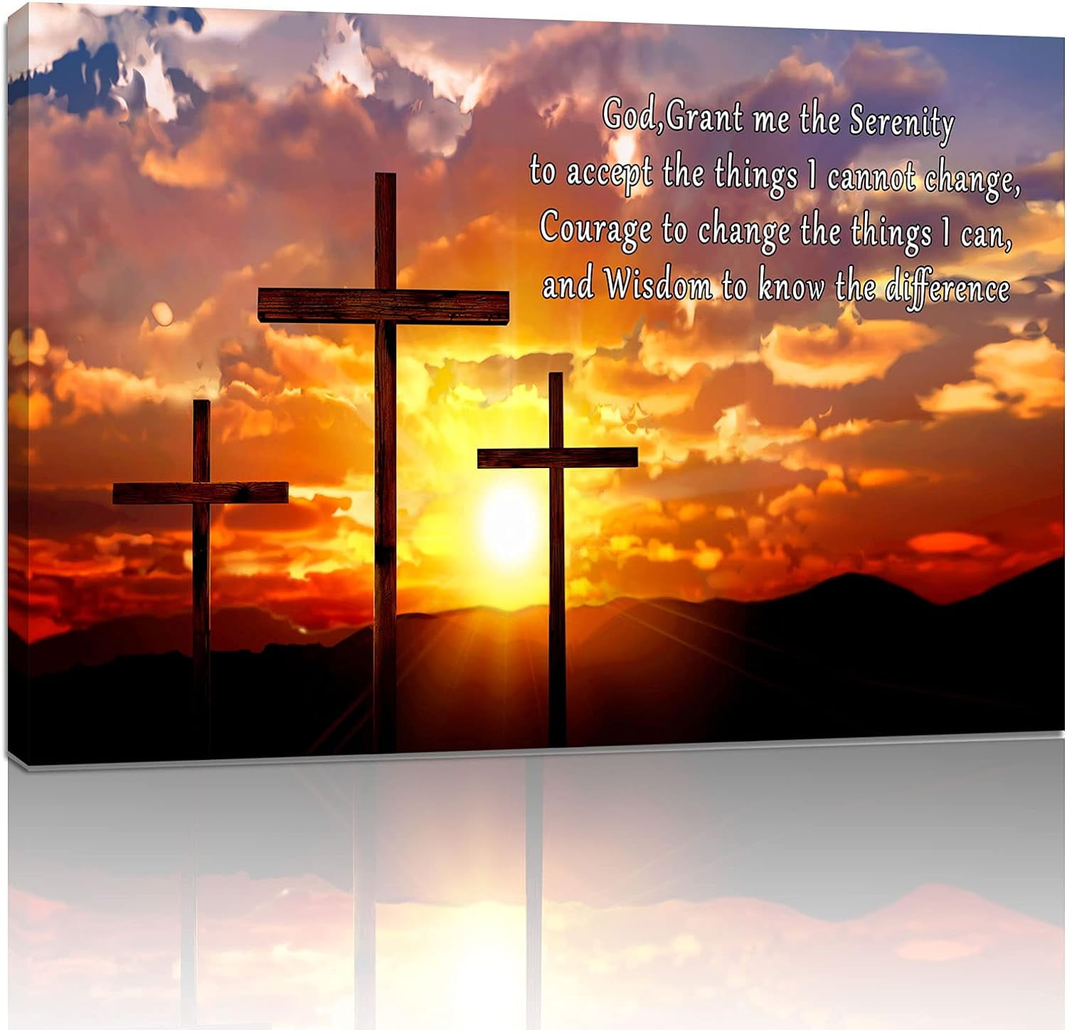 Bible Verses Canvas Wall Decor, Christian Office Wall Decor, Religious Wall Art, Large Scripture ...