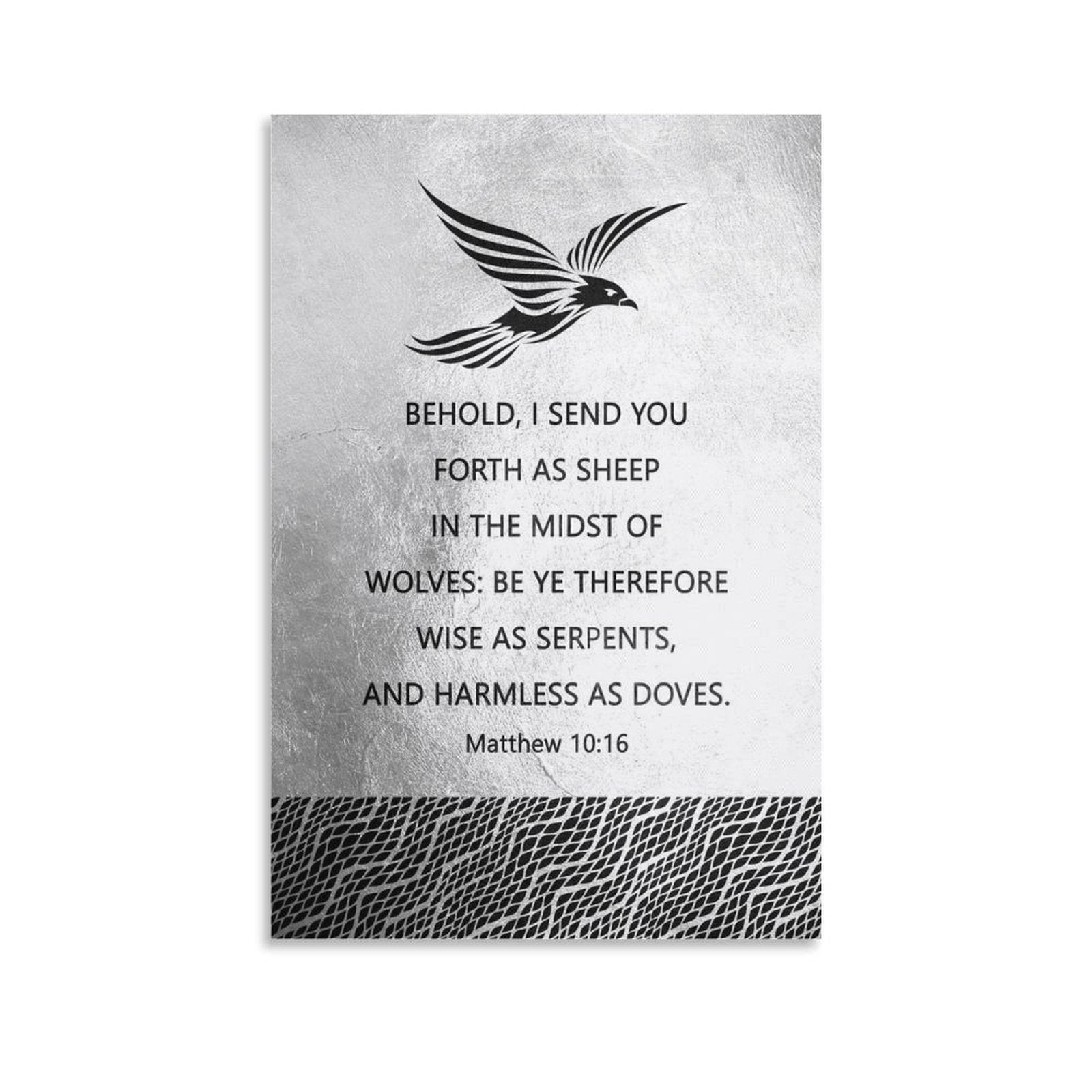Bible Verses Charcoal Poster Jesus Christ (11) Print Photo Art Painting ...