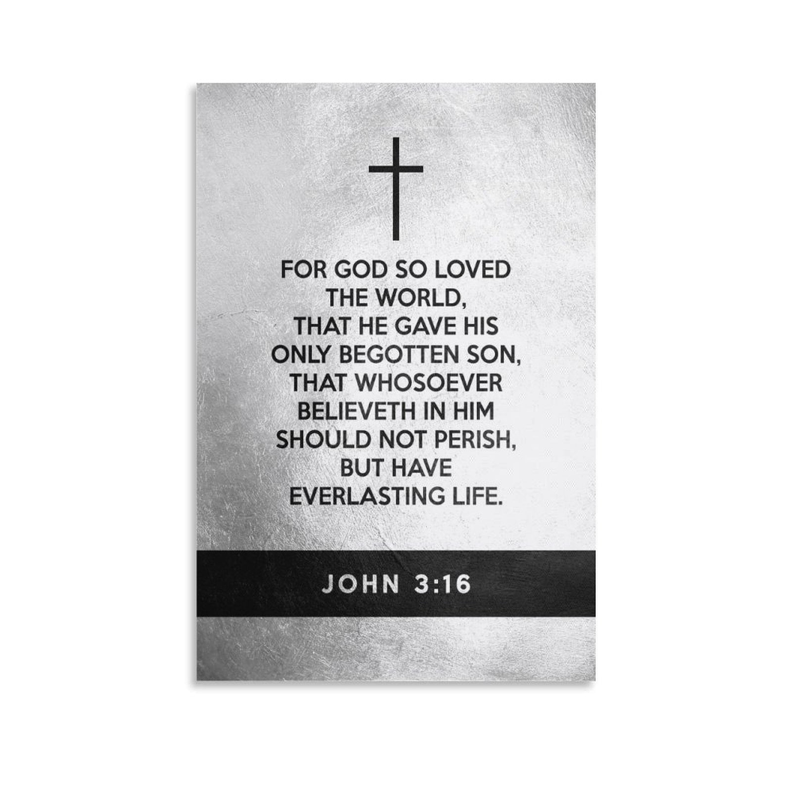 Bible Verses Charcoal Poster Jesus Christ (34) Canvas Poster Wall Art ...