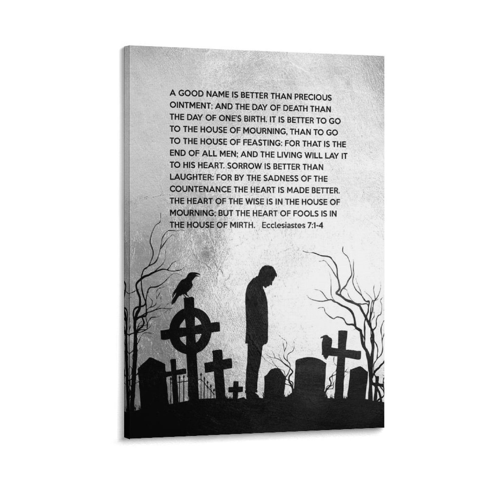 Bible Verses Charcoal Poster Jesus Christ (9) Canvas Wall Art Prints ...