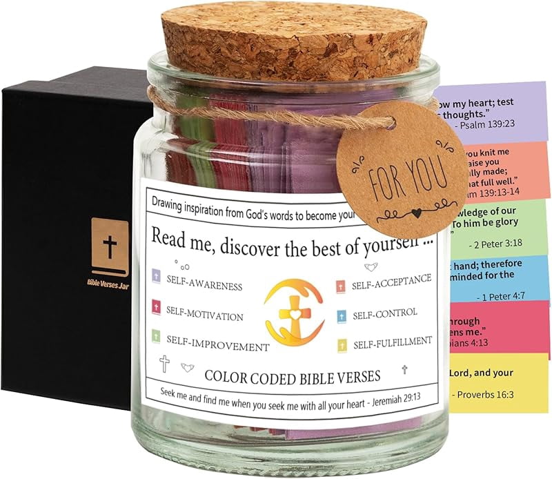 Bible Verses in a Jar,Scripture Prayer Hope Jar Bible Verse Cards ...