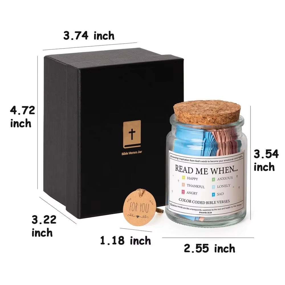 Bible Verses Jar for Emotions and Feelings with Coloring Bible Verse ...