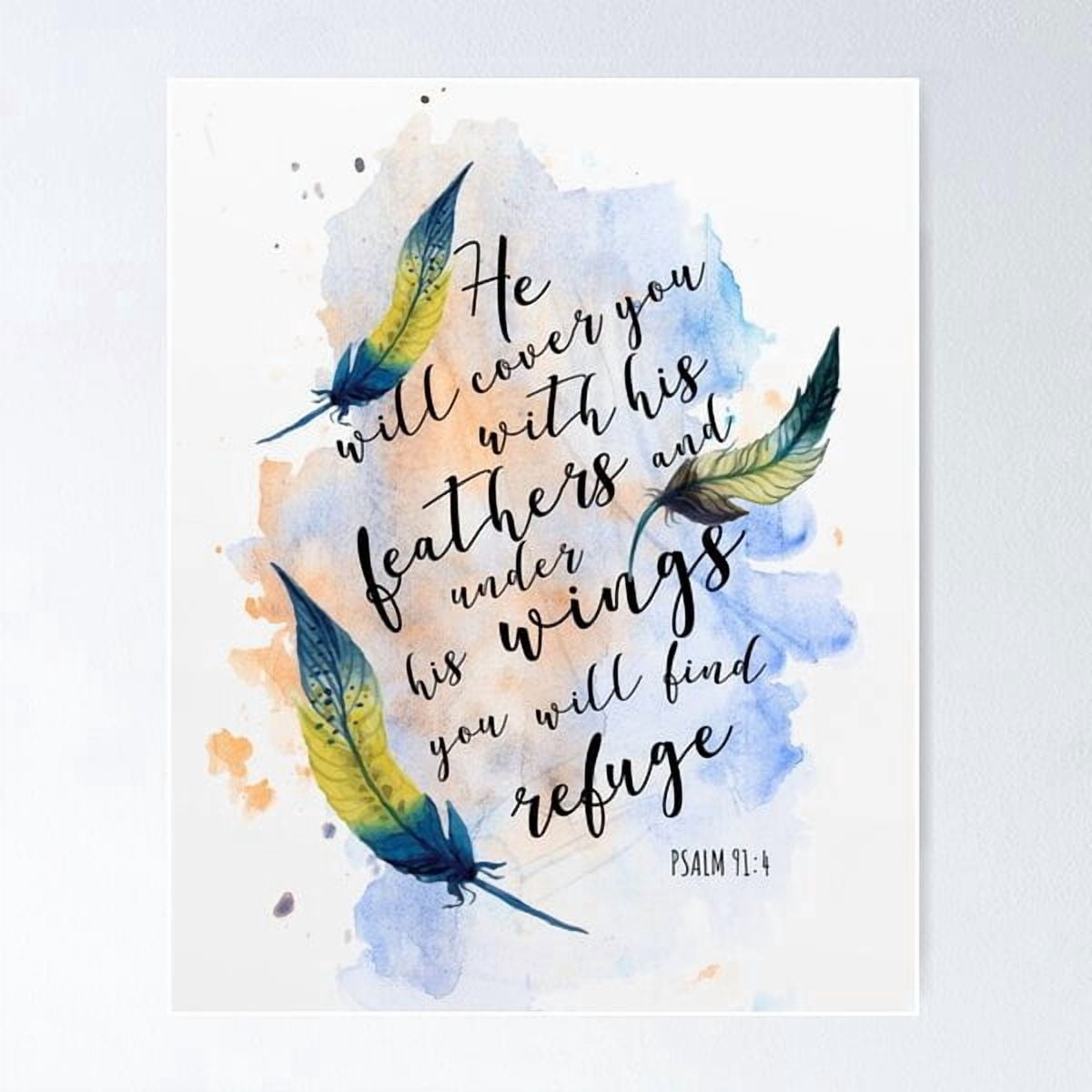 Bible Verses Psalm 914 Poster , Poster Print Only - Walmart.com