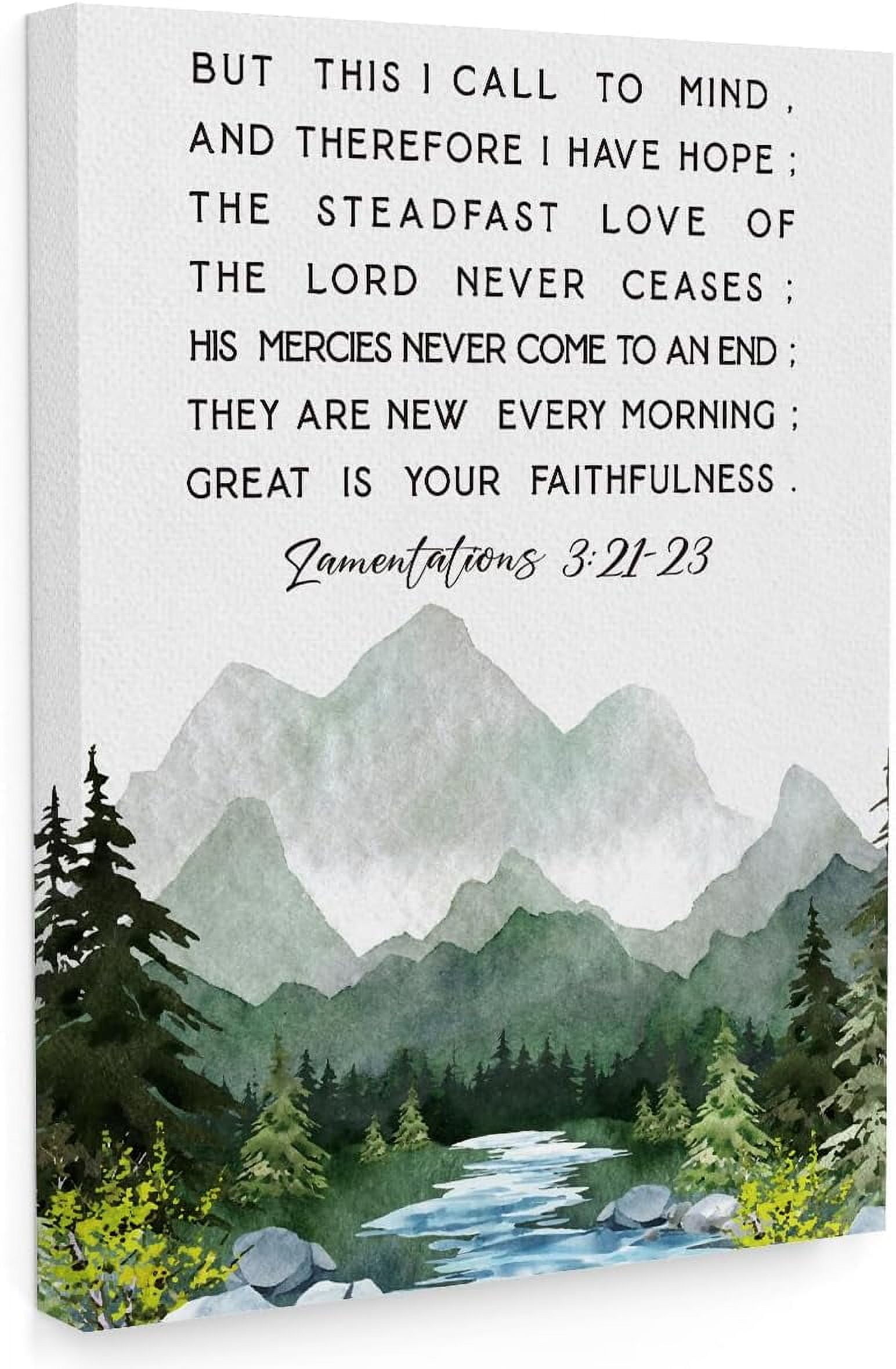 Bible Verses Wall Art, But This I Call to Mind Wall Decor, Watercolor ...