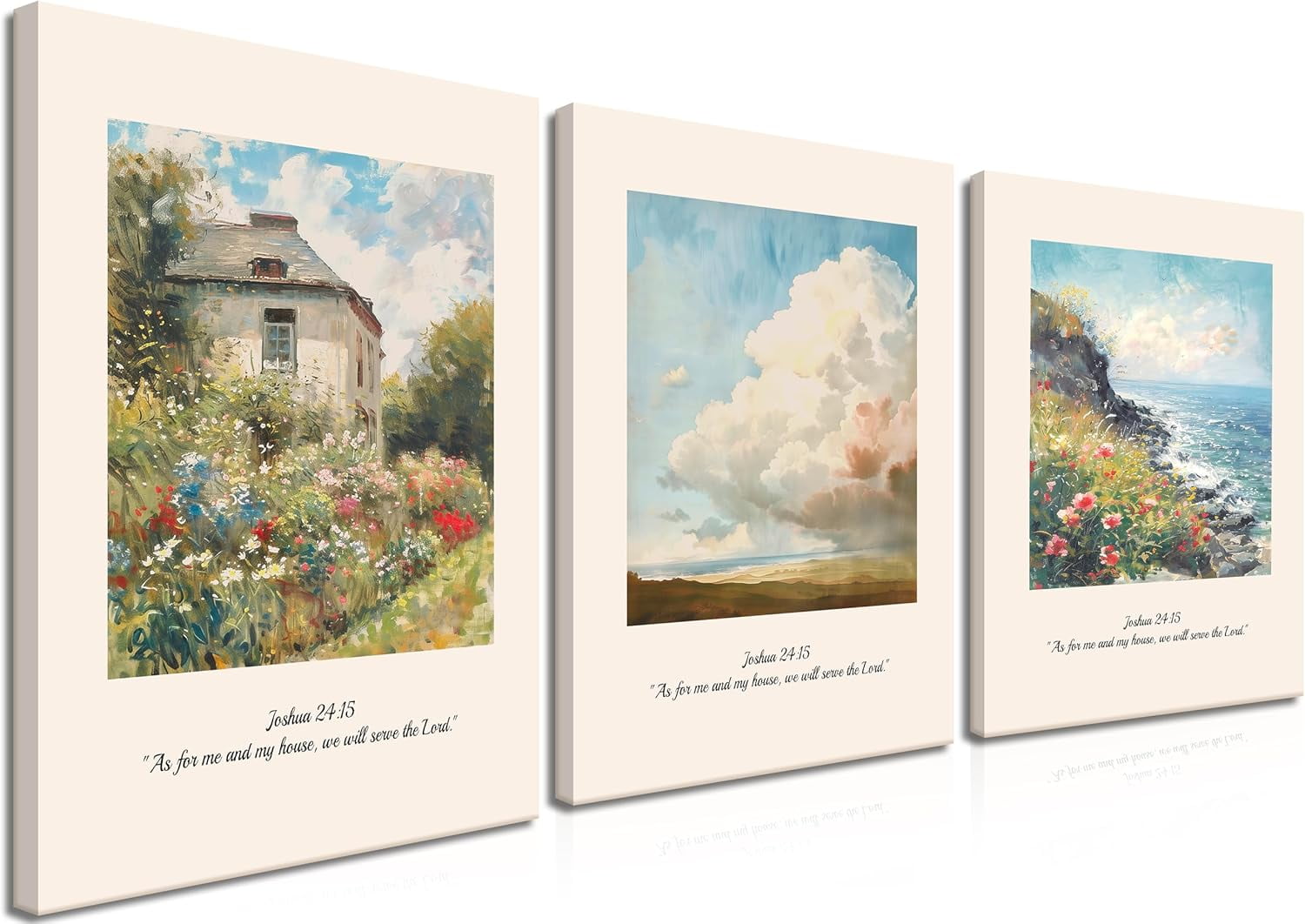 Bible Verses Wall Decor, Jesus Christian spirational Canvas Wall Art ...