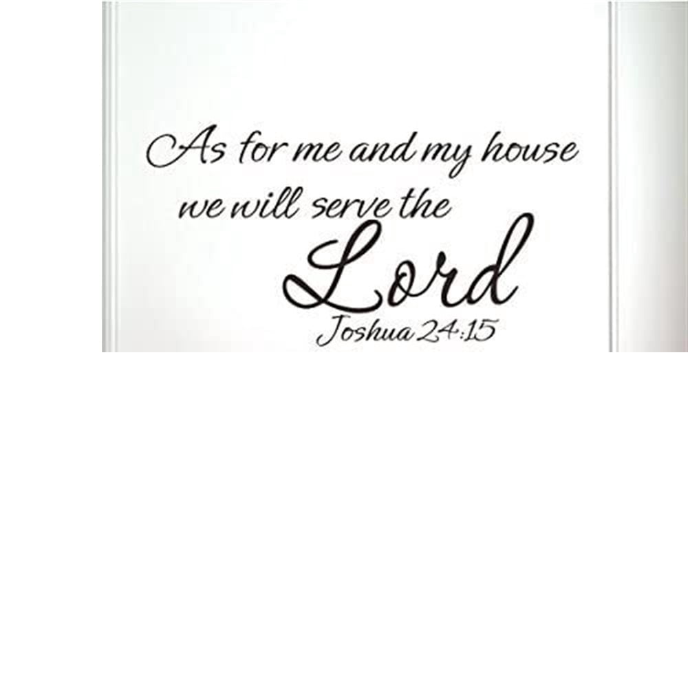 Bible Wall Decal As for Me and My House we Will Serve The Lord Joshua ...