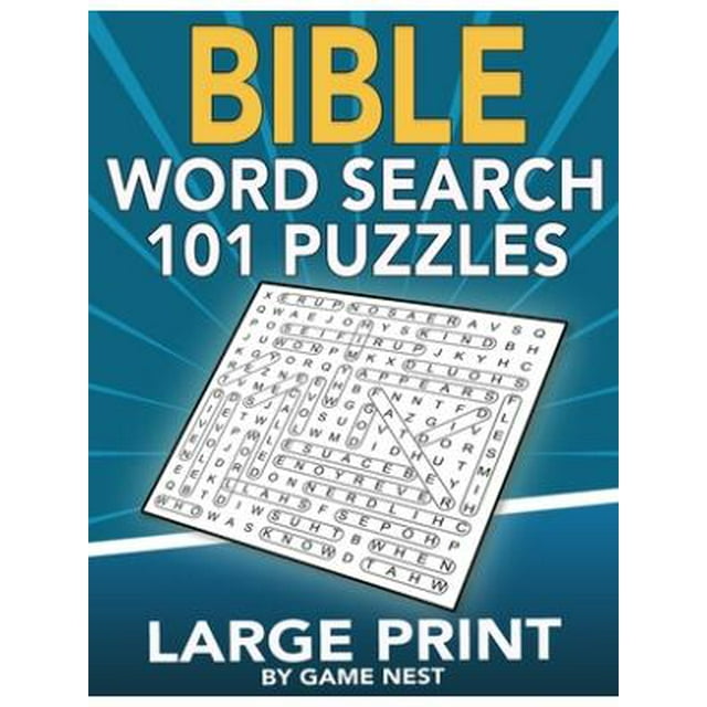Bible Word Search 101 Puzzles Large Print : Puzzle Game With ...