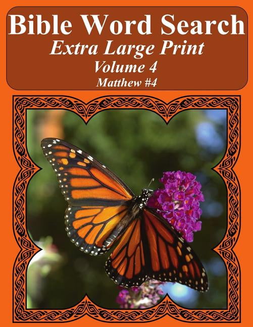 Bible Word Search Puzzles for Adults Jumbo Print Butterfly E: Bible ...
