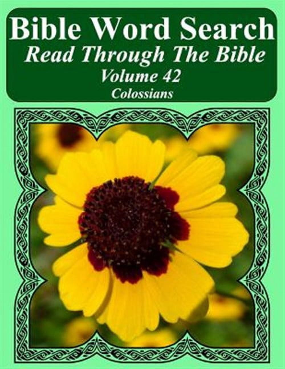 Bible Word Search Puzzles Jumbo Print Flower Lover's Edition: Bible ...