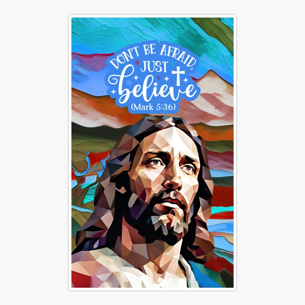 Bible verses about strength Mark 536 Contour Art oBlue Skies and Ochre ...