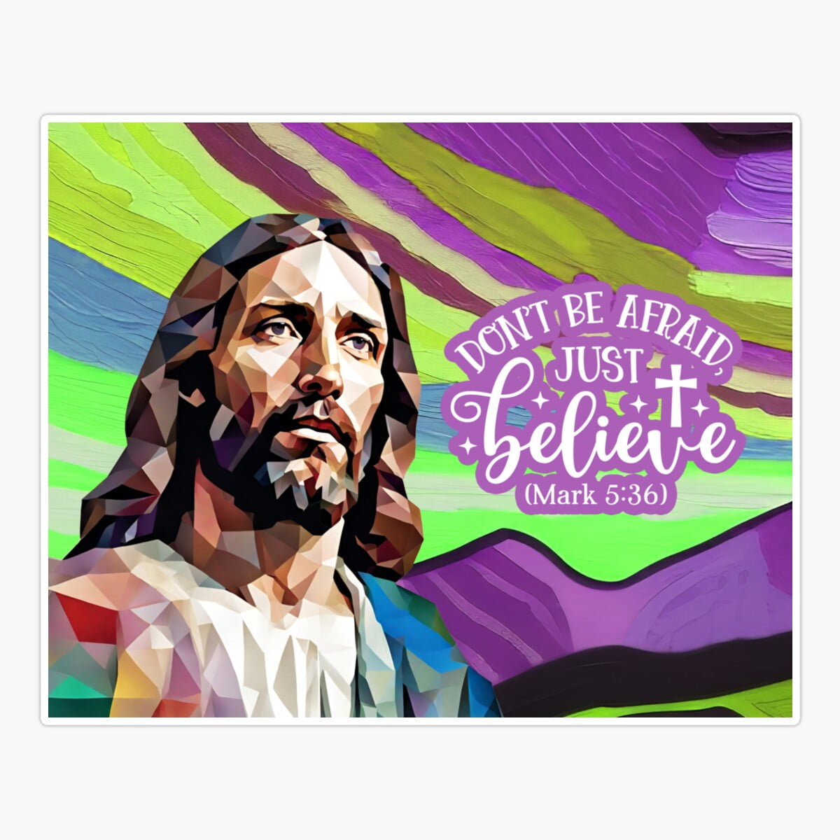 Bible verses about strength Mark 536 Purple Radiant Skies and Mountains ...