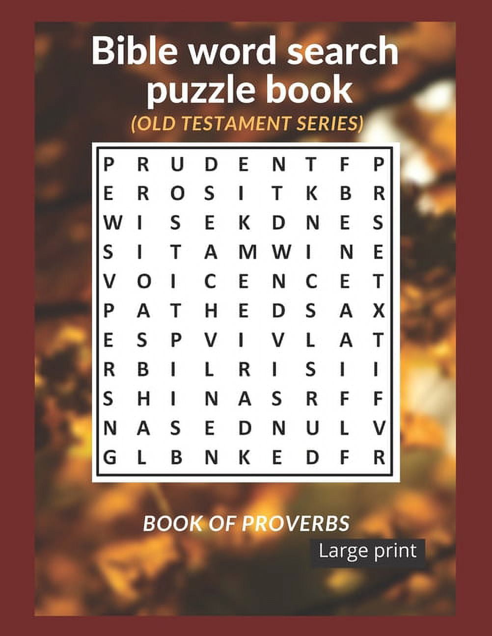 Bible word search puzzle book: Old Testament edition. Book of Proverbs ...