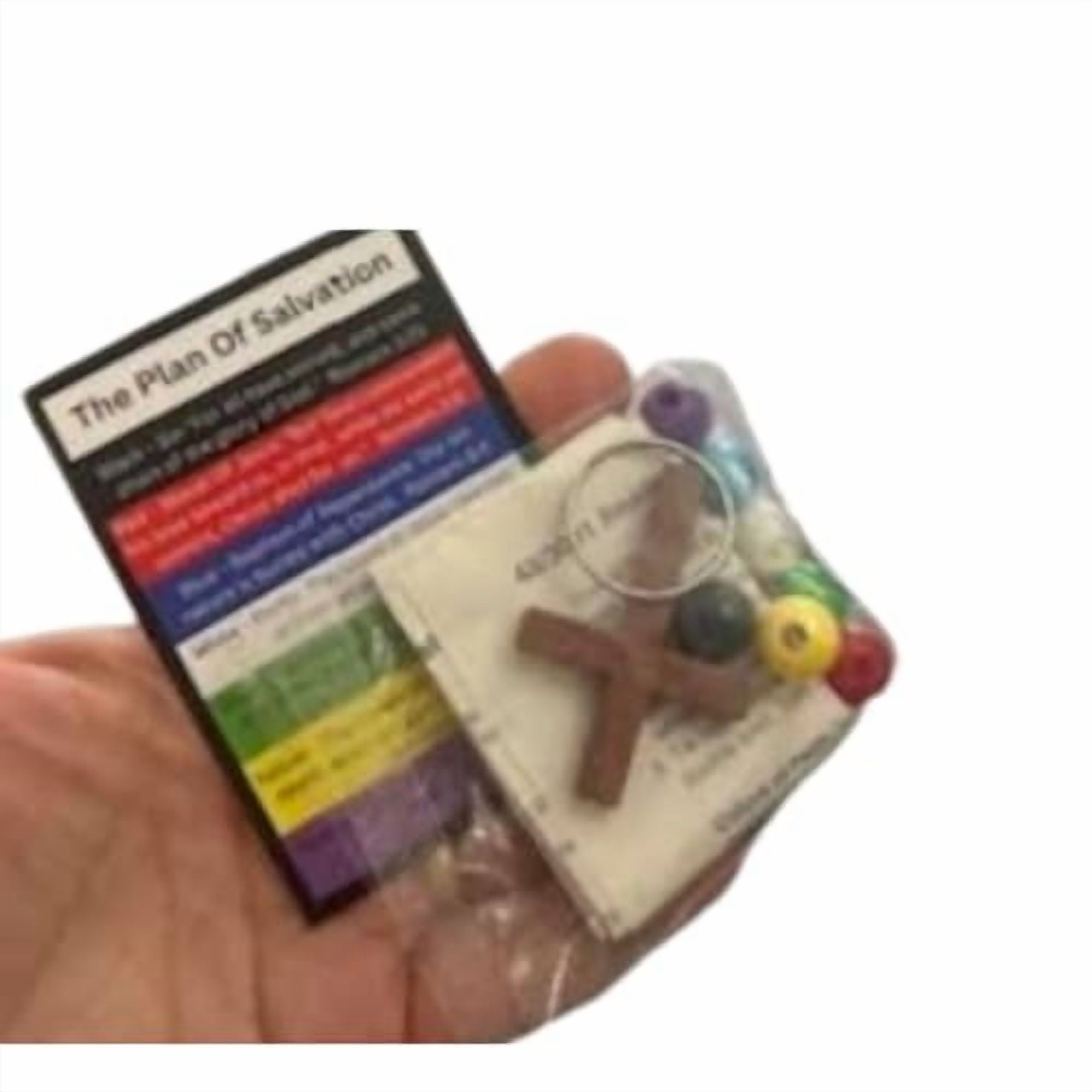 Biblebanz Plan of Salvation Cards with Colors of Faith Cross Keychain ...