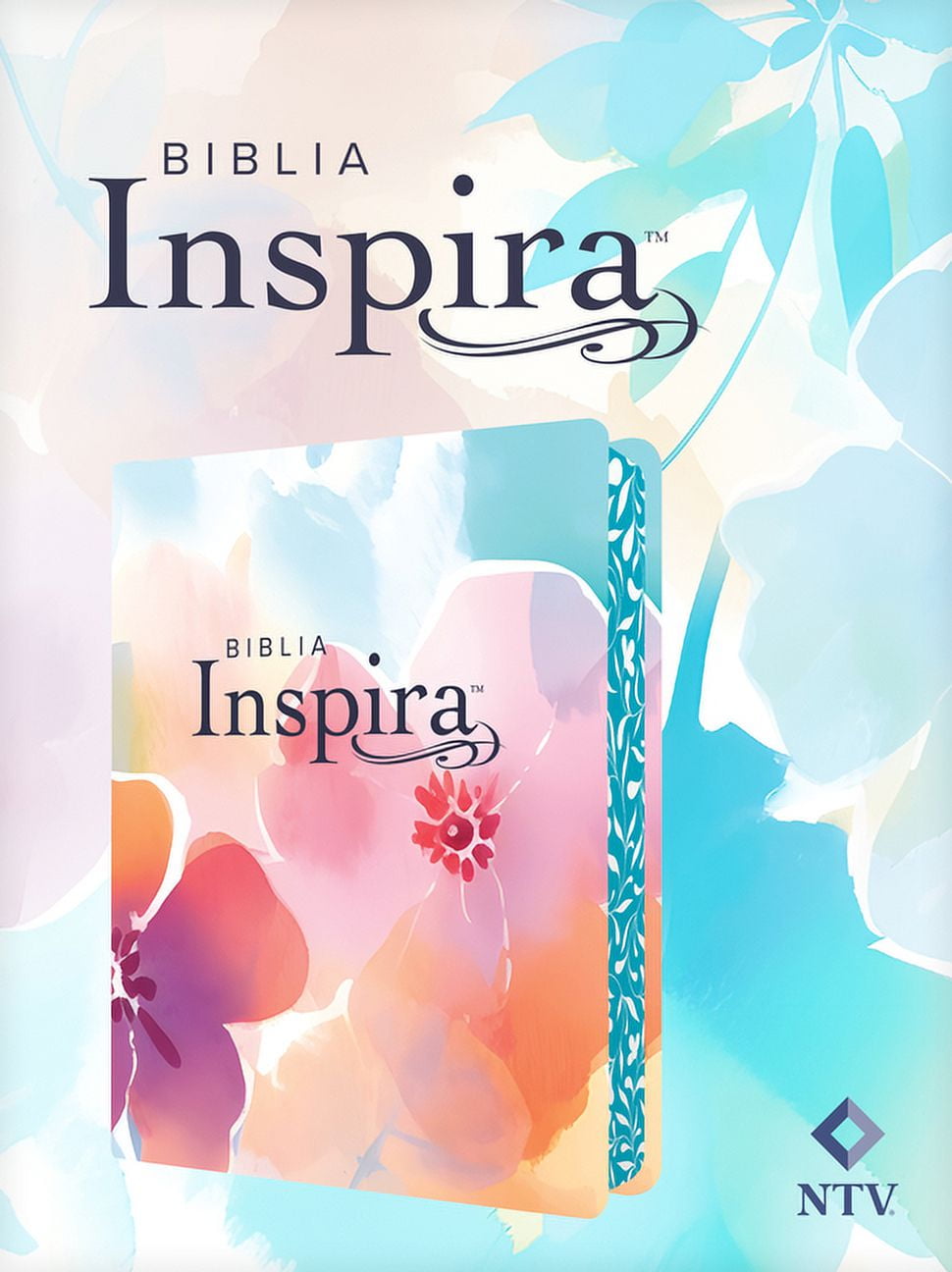 Tyndale, Inspire Bible NLT, LeatherLike Hardcover, Floral Paradise ...