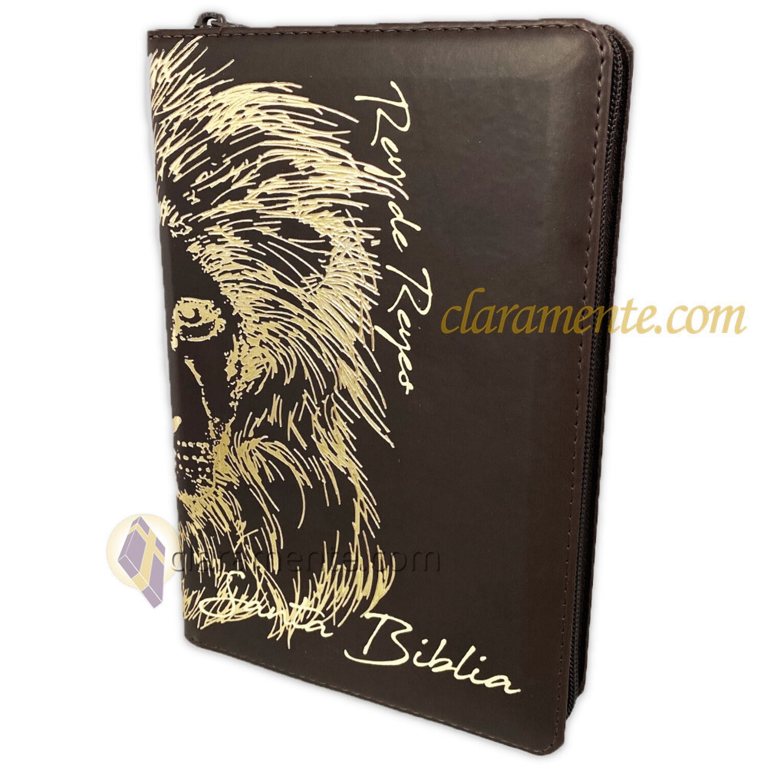Biblia Leon Letra Grande 12 puntos con Cierre RV1960 imit piel cafe con indice - Walmart.com