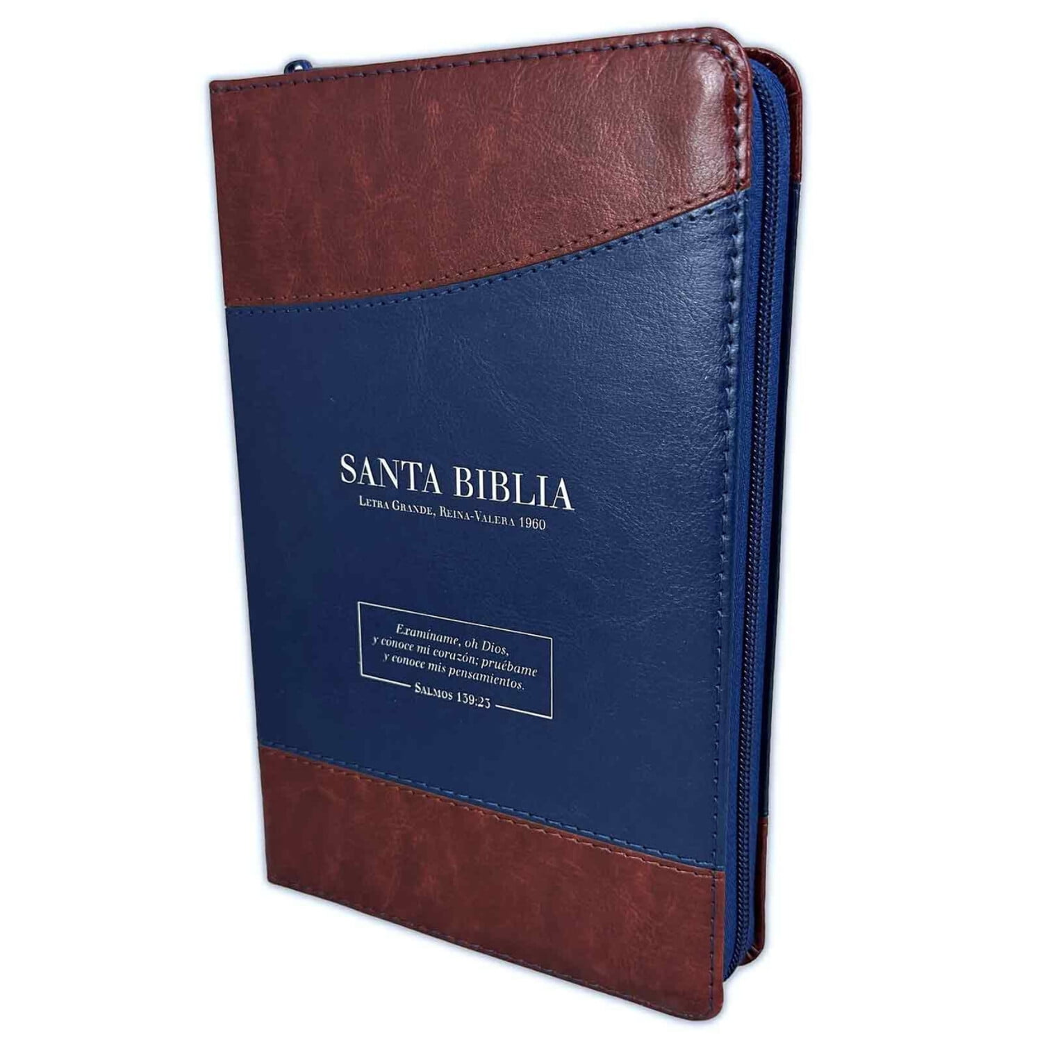 Biblia Letra Grande 12 puntos con Cierre RV1960 con indice - Examiname, oh Dios - Walmart.com