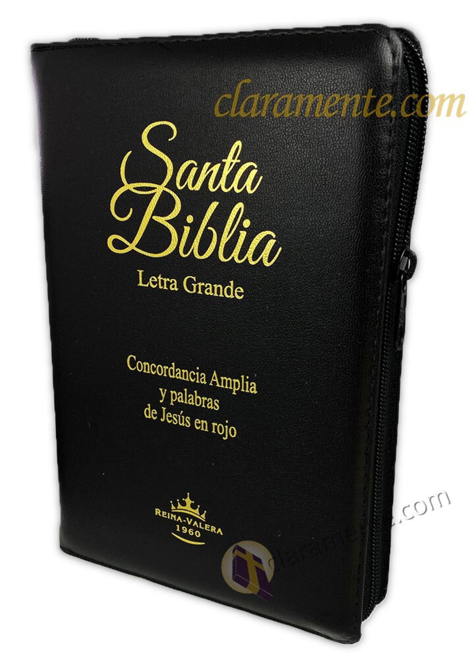 Large Print Spanish Bible with Index and Closure, Reina Valera 1960 ...