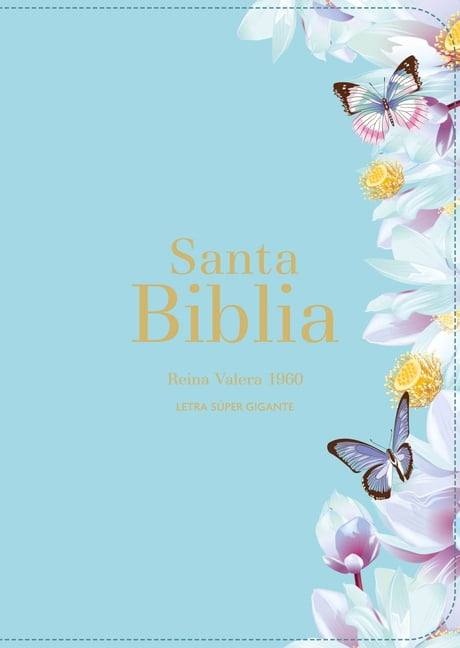 Biblia Rvr 1960 Letra SÃºper Gigante SÃ­mil Piel Azul Claro (Bible Rvr ...