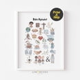 Biblical Alphabet Poster: Christian Nursery Decor (Print and Ship ...