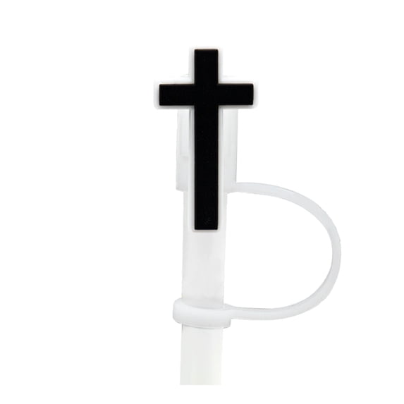 Biblical Design Silicone Straw Cover For Cup Reusable Drinking Tips ...