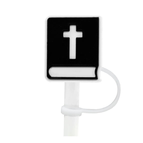 Biblical Design Silicone Straw Cover For Cup Reusable Drinking Tips ...