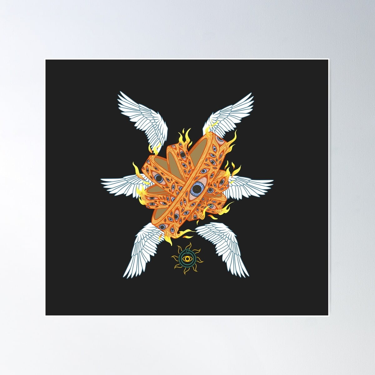 Biblically Accurate Angel Poster Wall Art, Modern Wall Decor For Living ...