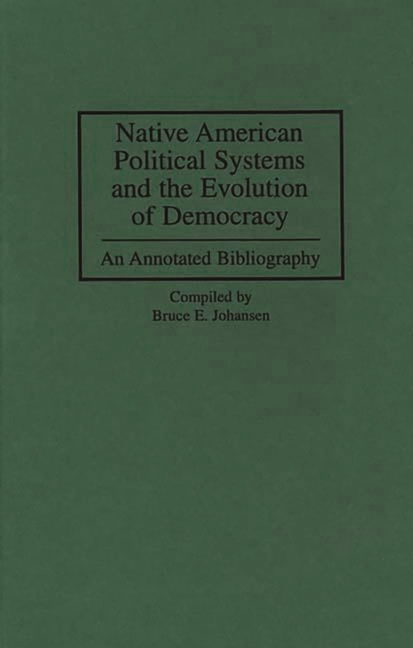 Bibliographies and Indexes in American H Native American Political ...