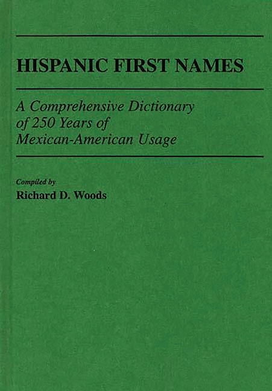 Bibliographies and Indexes in Anthropolo Hispanic First Names: A ...