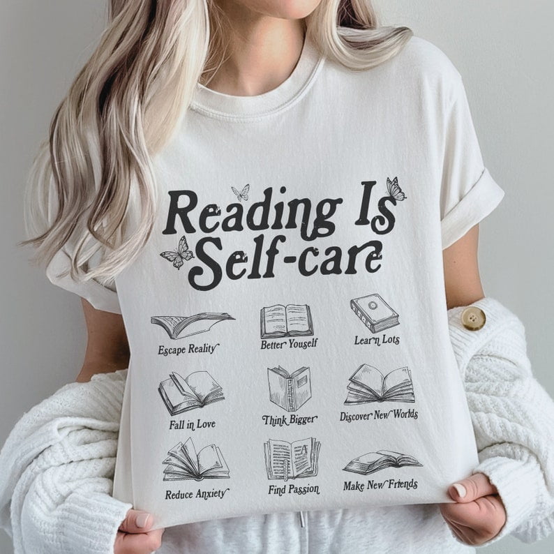 Bibliophile Reading TShirt, Retro 90s Y2K Book Lover T Shirt, Cute Boho ...