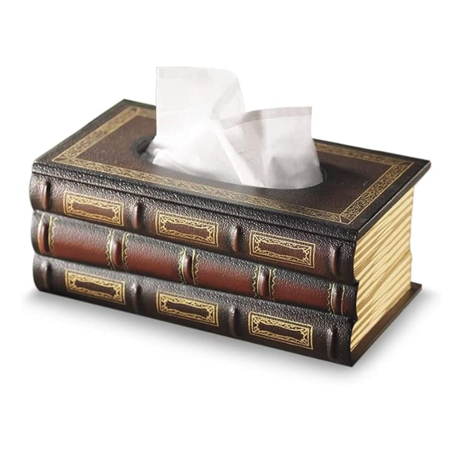 Bibliophile’s Book Tissue Dispenser | Covers Standard Box | Facial ...