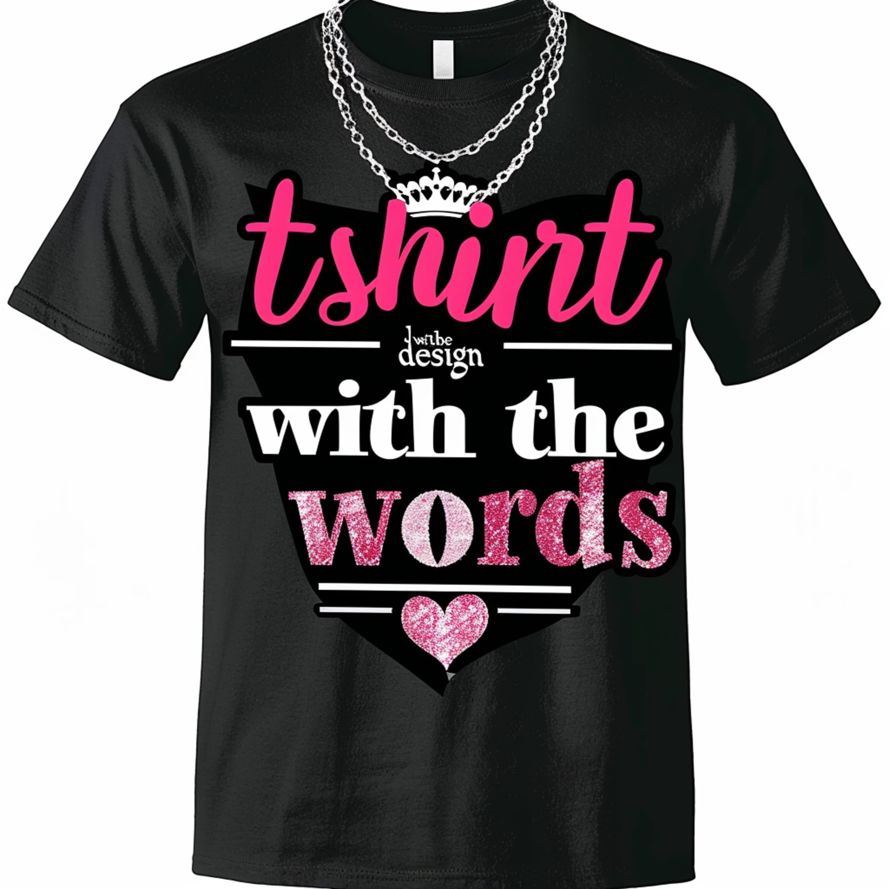 Bibliopunk Inspired Men's Black TShirt with Protection Theme Pink Text ...