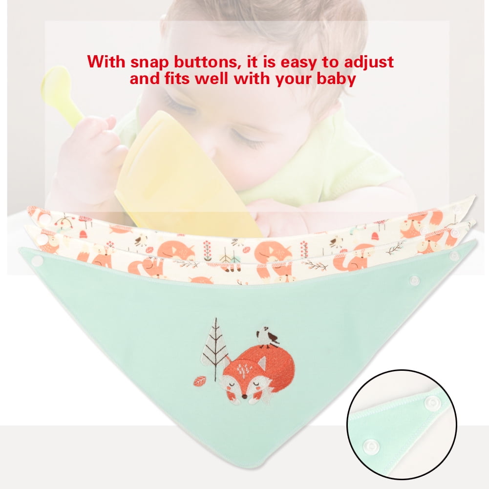 Bibs 3 Pack Baby Bandana Drool Bibs Cotton for Unisex Baby for Teething ...