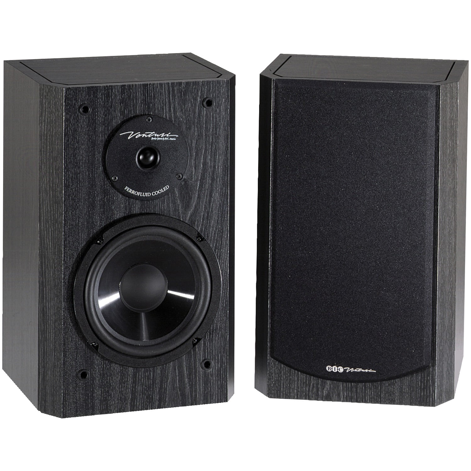 "Bic America Stereo Home Theater DV62SIB 6.5"" Bookshelf Speakers Pair ...