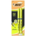 Bic Brite Liner Grip Chisel Tip Yellow Highlighter (2-Pack) GBLP21 ...