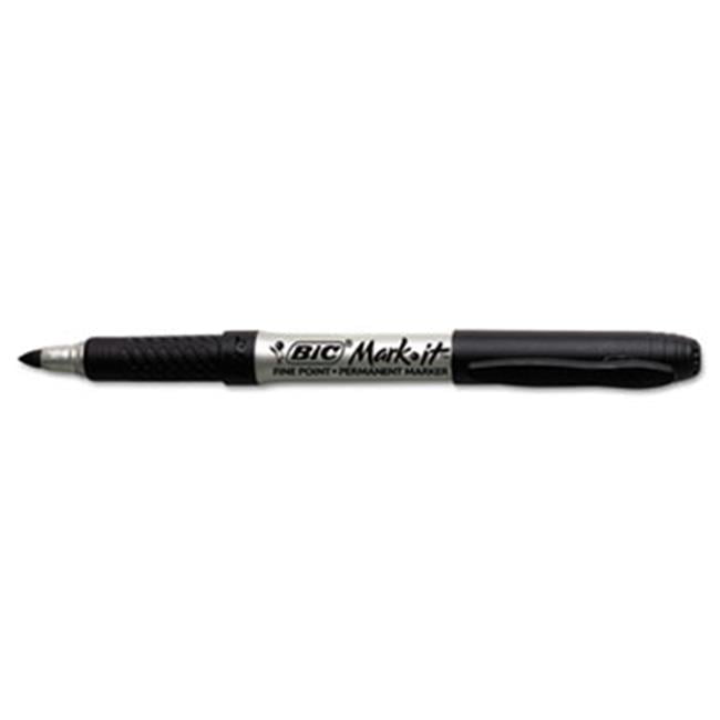 Bic Corporation GPM241BK Mark-it Permanent Markers- Fine Point- Black ...