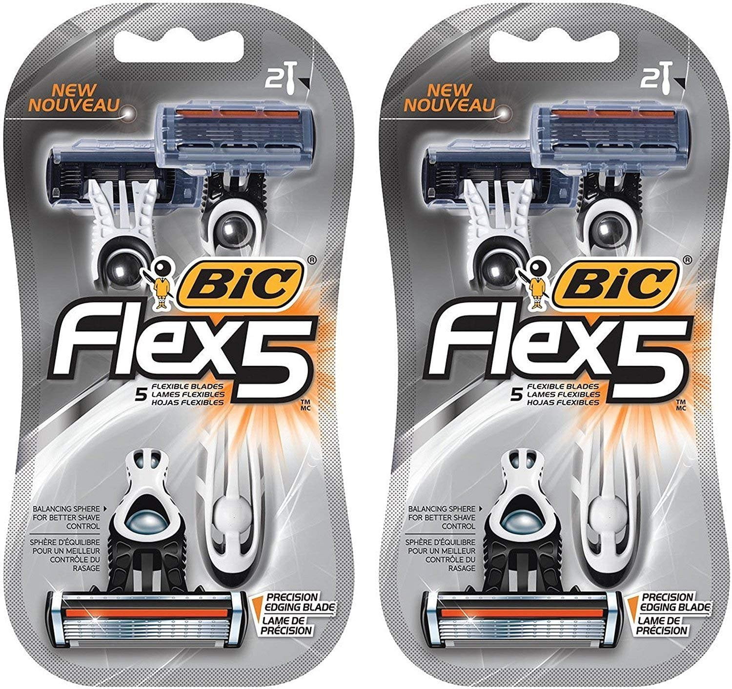 Bic Flex 5 Men'S Shaver Size 2pk Bic Flex 5 Men'S Shaver 2pk - Walmart.com