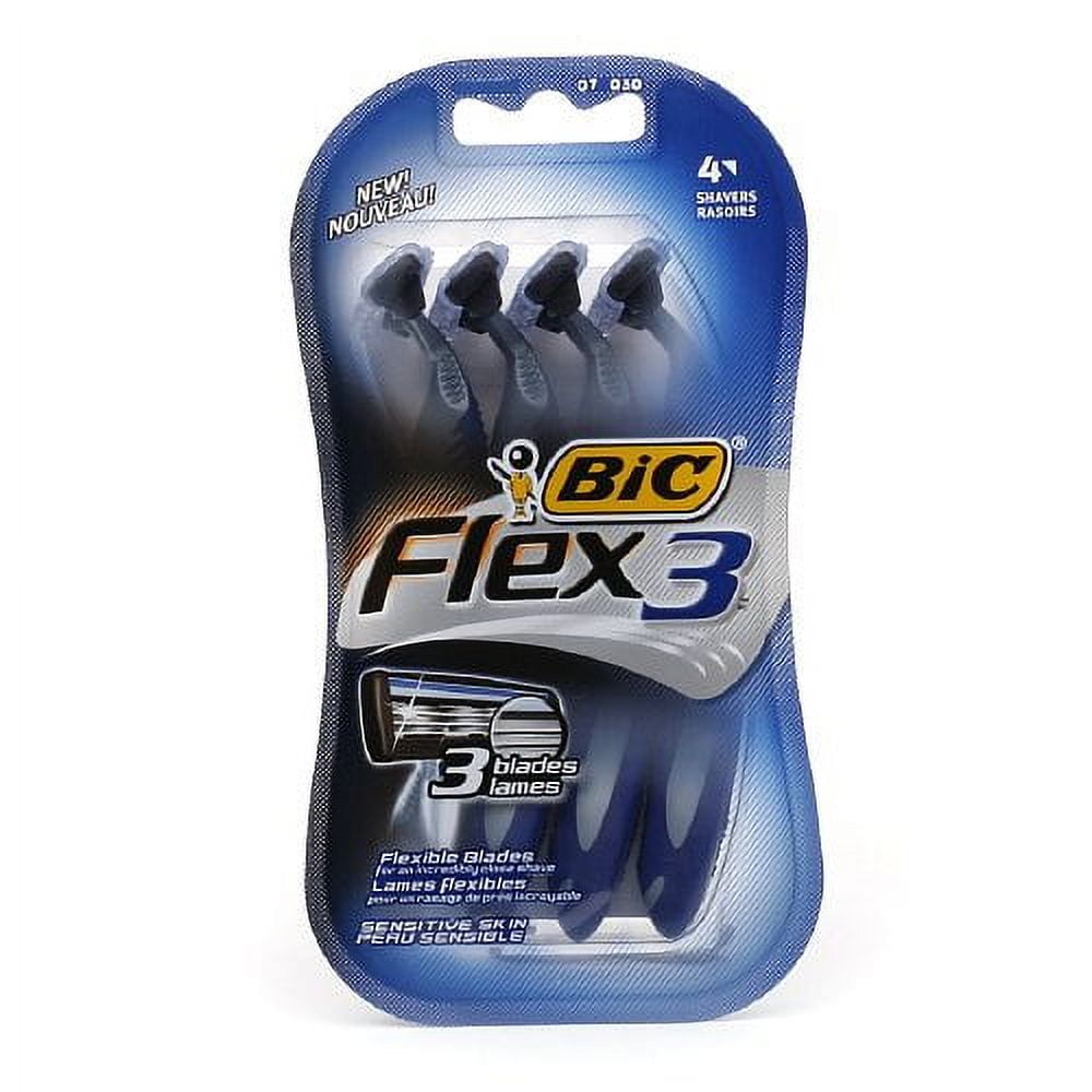 Bic Flex3 Shavers Flexible Blades - 4 Ea, 6 Pack - Walmart.com