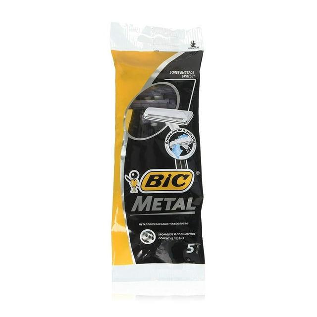 Bic Metal Bar Disposable Razor, 5 Count - Walmart.com