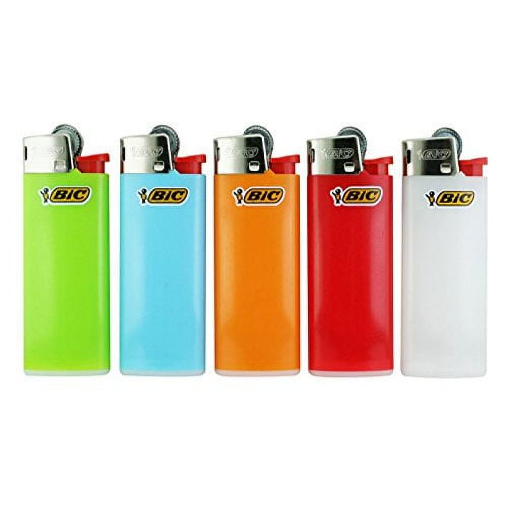 BIC Mini Lighters, 5 Pack, Assorted Colors, Child-Resistant and ...
