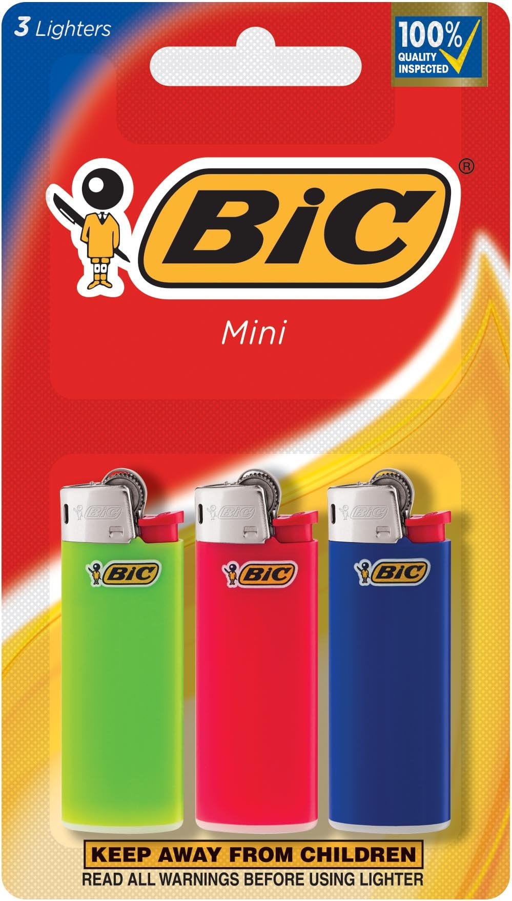 Bic Mini Lighters (Colors Will Vary) (Pack of 48) - Walmart.com