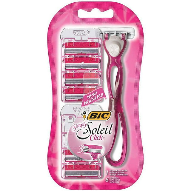 Bic Simply Soleil Click Women's Shaver, Smooth Comfort Disposable ...