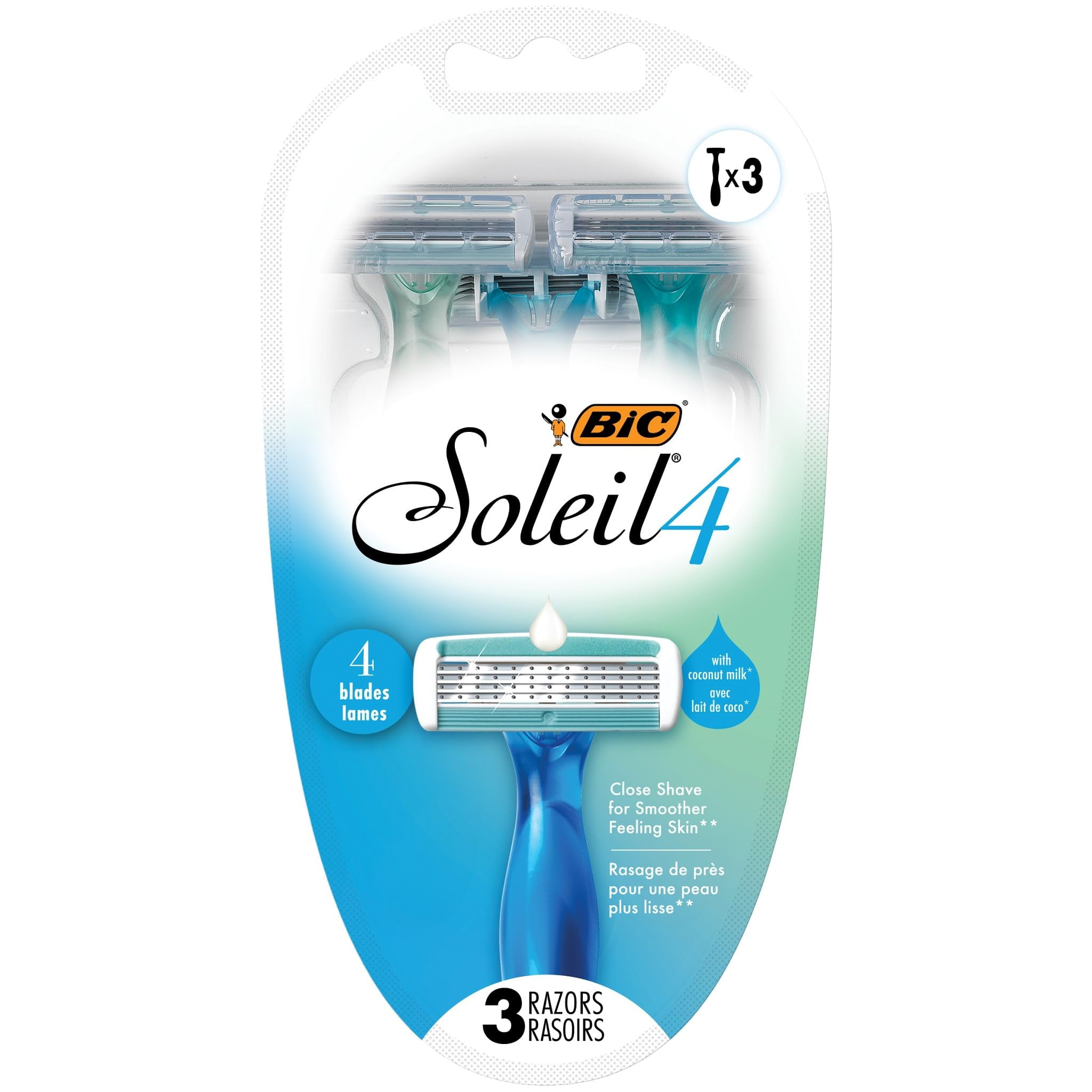 Bic Soleil Bella Disposable Shavers, 3 Ea, 3 Pack - Walmart.com