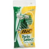 BIC Twin Select Shavers for Men, Sensitive Skin, 10 Pack - Walmart.com