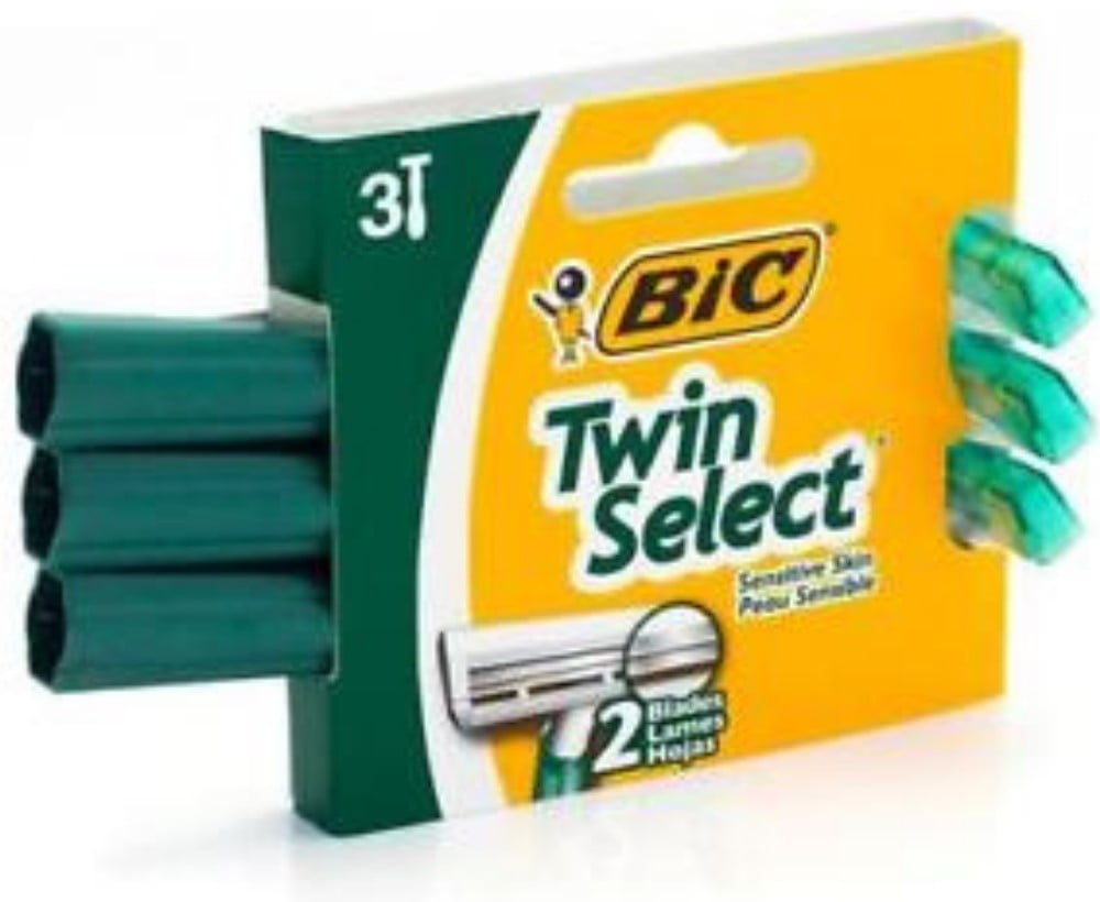 Bic Twin Select Shavers For Sensitive Skin 3 ea (Pack of 3) - Walmart.com